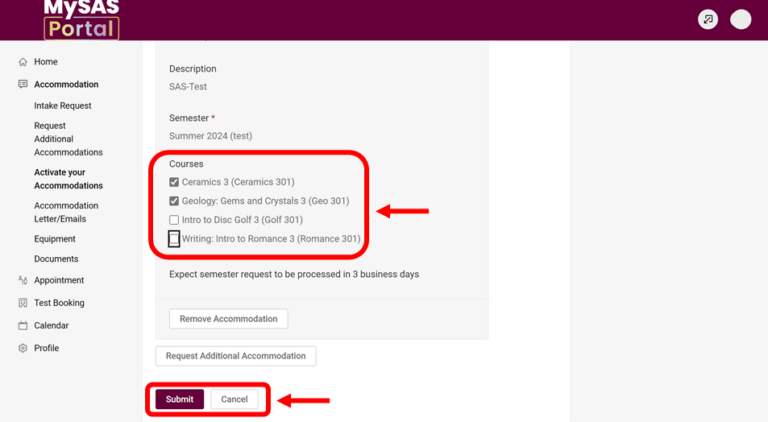Activating Accommodations Student Accessibility Services Sas
